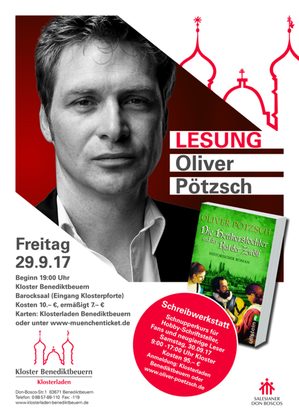 Historische Lesung mit Oliver Pötzsch im Barocksaal des Klosters ...
